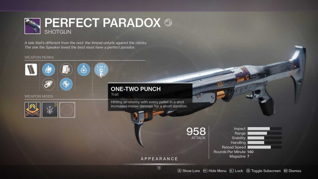 Perfect Paradox God Roll - Destiny 2