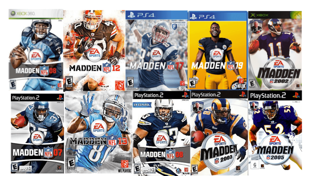 Who Has Graced The Cover Of The Last Seven Madden NFL Video Games ...
